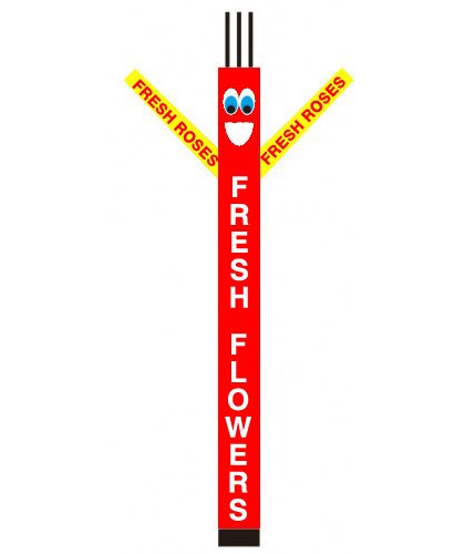 20 FT FRESH FLOWERS Air Dancer - Floral Elegance in Dance