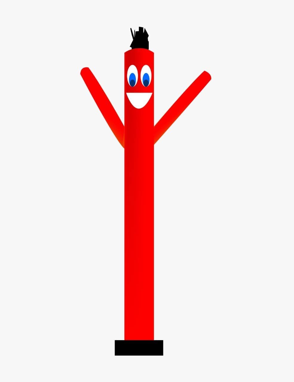 6Ft Solid Red Color Air Inflatable Dancer Tubeman