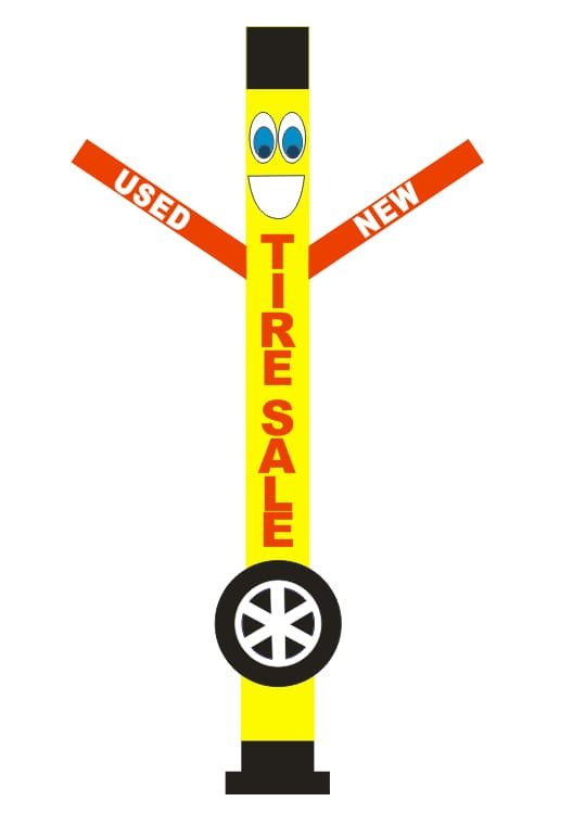 20ft Tire Sale Air Dancer Inflatable Tube Man | arrow dancer