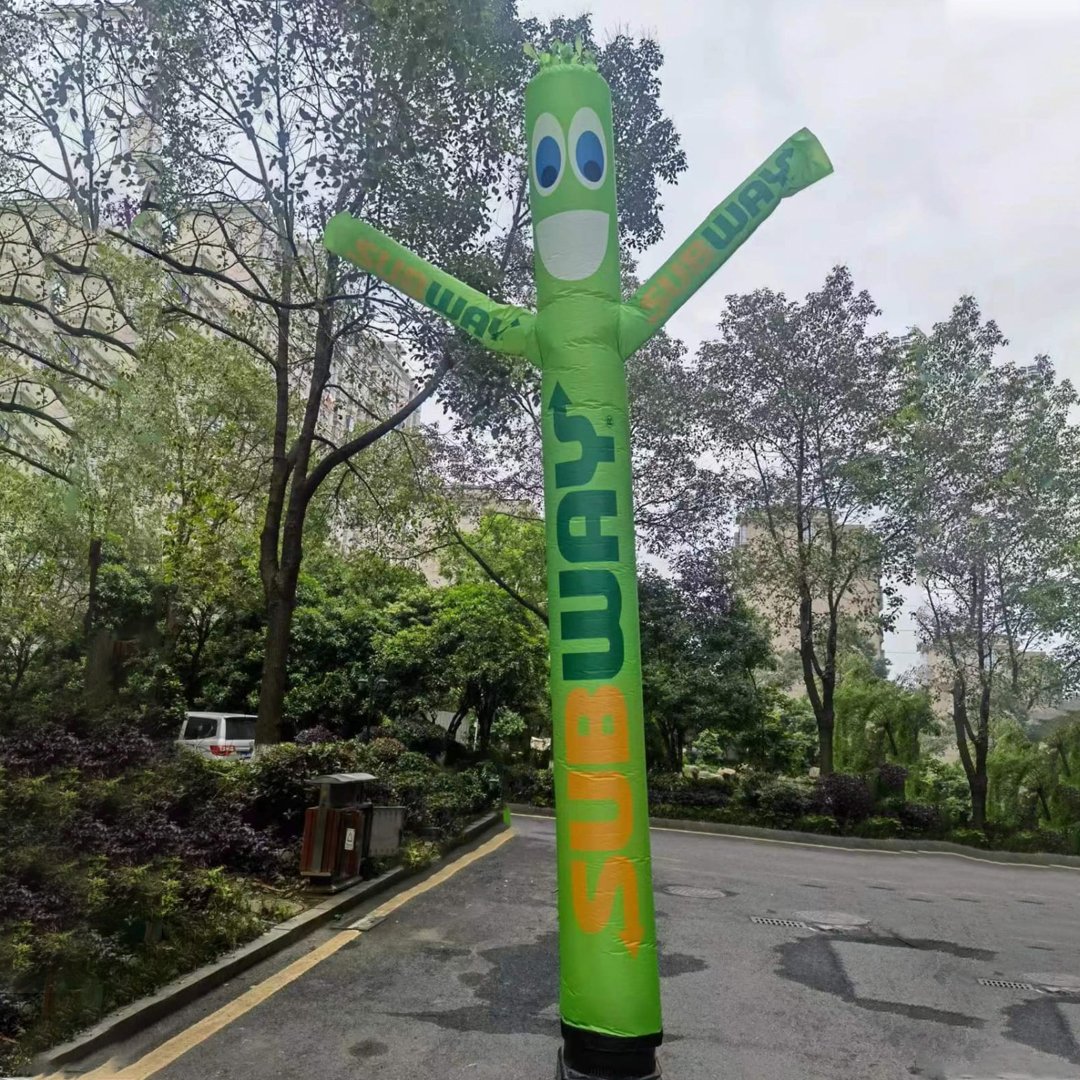 18ft Subway Air Inflatable Dancer with Subway Sign