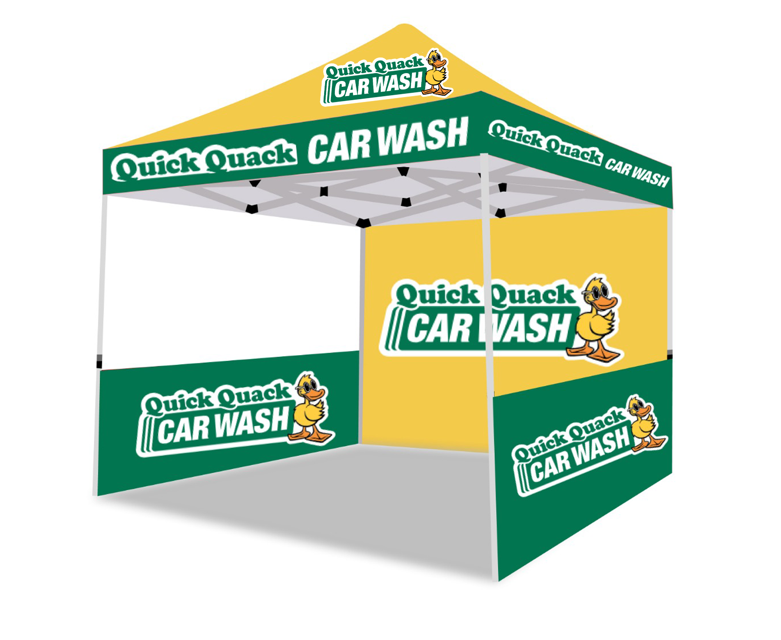 10x10 Quick Quack Car Wash Canopy Tent | Custom Outdoor Event Tent for ...