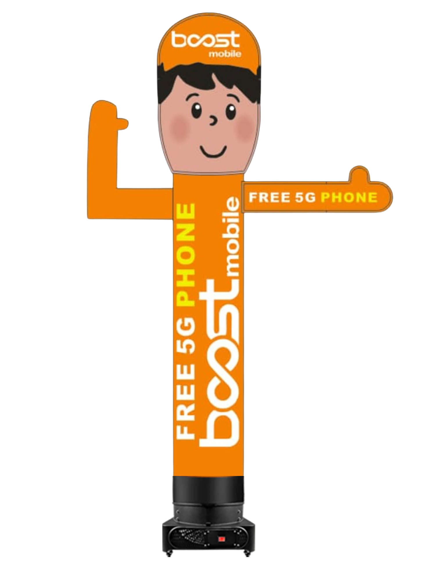 Boost Mobile FREE 5G Phone Inflatable Waving Man – 10ft