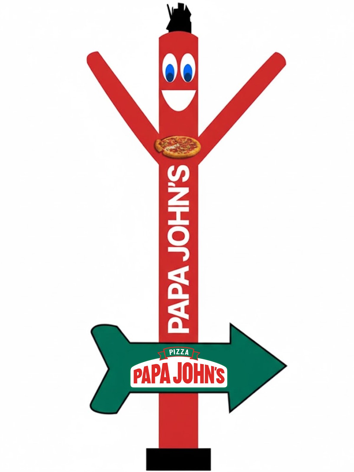 Shop 20ft Papa John’s Air Dancer Inflatable with Arrow | Arrow Dancer