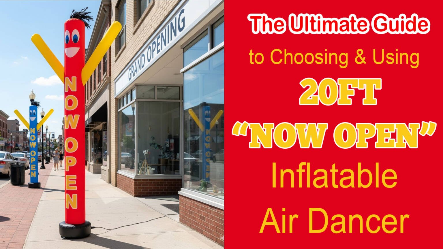 20ft Now Open Air Dancer Guide – Boost Foot Traffic & Visibility